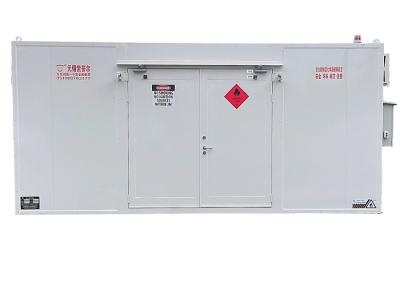 China FM Approved Outdoor Flammable Storage Cabinet for Drum IBC Chemical Storage 3000mm for sale