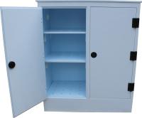China 30kg-100kg Weight Capacity Polypropylene Corrosive Storage Cabinet 2 Doors Leakproof for sale