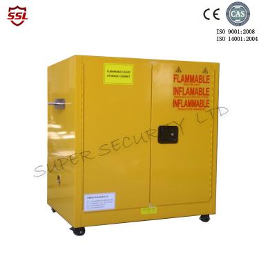 China Lockable Chemical Mobile Storage Cabinet Stainless Steel 16 Gauge 40mm Insulated Air Space for sale