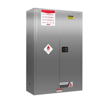 China Stainless Steel Chemical Storage Cabinet 114L 2 Shelves FM OSHA Compliant for sale