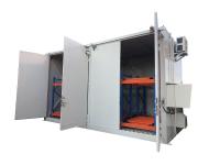 China Outdoor Hazmat Storage Building Non Combustible 2700mm for Drums and IBCs Dangerous Goods for sale