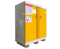 China Yellow Chemical Storage Cabinet 766L Acid Dangerous Liquid Safety Cabinet EN Fireproof for sale