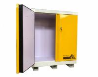 China Yellow Chemical Storage Cabinet 766L Acid Dangerous Liquid Safety Cabinet EN Fireproof for sale