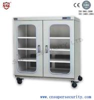 China Stainless Steel Double Door Auto Dry Cabinet 435L Digital LED Humidity Control for sale