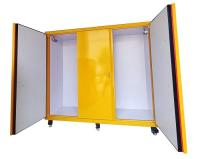 China Steel Chemical Storage Cabinet FM Fire Rated 3-Point Locking System 109x46x165 cm for Flammable Liquids for sale
