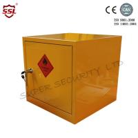 China Metal Mini Portable Hazardous Storage Cabinet 457x457x457mm Anti-fire Solid Seam Welded with Security Lock for sale