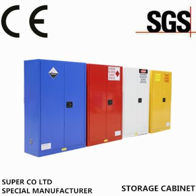 China SSL 60-Gallon Reinforced Blue Corrosive Storage Cabinet for Hydrochloric Acid 1650mm Height for sale