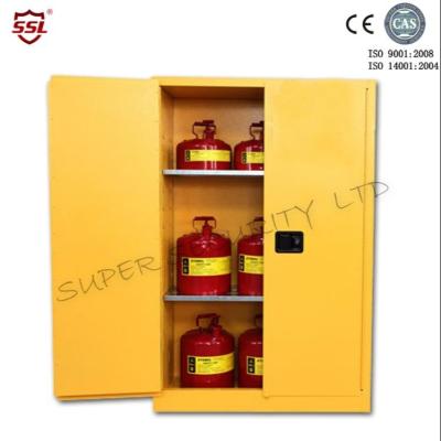 China SSL 1650x1090x460mm Corrosive Flammable Liquid Chemical Storage Cabinet 16-Gauge Steel for sale