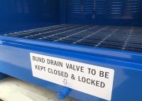China Outdoor IBC Chemical Storage Cabinet 1000L Flammable Corrosive Toxic AS1940 for sale