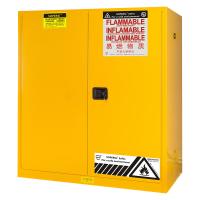 China 2 Drum Storage Cabinet 110 Gallon Self- Closing Vertical Drum Roller-EN for sale