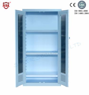 China 250L Polypropylene Laboratory Storage Cabinet with Swing Door for Chemical Storage - 1800x900x450mm for sale