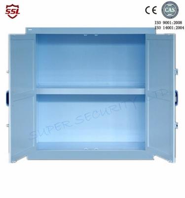 China Polypropylene Acid Storage Cabinet 1090x460x1120mm Locking Dual Doors for sale