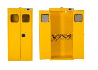 China Gas Cylinder Storage Cabinet 75 mm EX Vent 1-4 Cylinders Heavy Duty Steel for sale