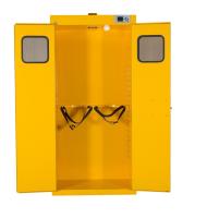 China Gas Cylinder Storage Cabinet 75 mm EX Vent 1-4 Cylinders Heavy Duty Steel for sale