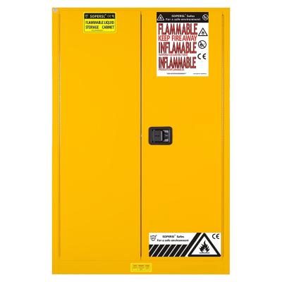 China 45 Gallon Flammable Safety Cabinet NFPA 30 OSHA 16 Gauge Steel 170L for sale