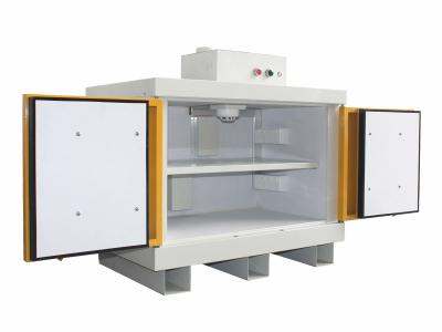 China SUPER EN14470 90 Minute Fireproof Lithium Ion Battery Charging Cabinet 75kg Shelf Capacity for sale