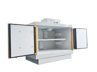 China SUPER EN14470 90 Minute Fireproof Lithium Ion Battery Charging Cabinet 75kg Shelf Capacity for sale