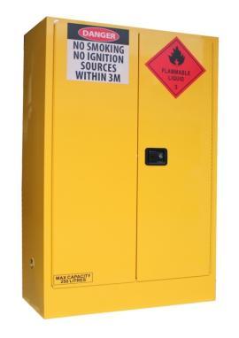 China 1750mm Flammable Storage Cabinet 250L Double Wall Steel for Industrial Chemical Storage for sale