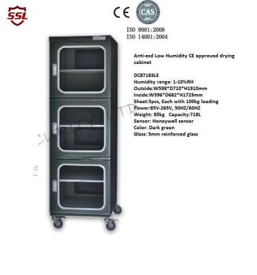 China DC87183LE 718-Litre Anti-ESD Low Humidity Drying Cabinet with ±3%RH Precision and 100kg Shelf Capacity for sale