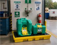 China Portable Emergency Eyewash Station with Gravity-Fed Water Supply and Non-Toxic PE for Industrial Workplaces for sale