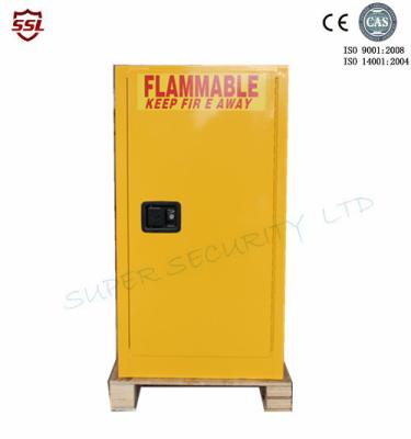 China 15 Gallon Flammable Liquid Storage Cabinet 44x23x18 Inch Steel Safety Cabinet for sale