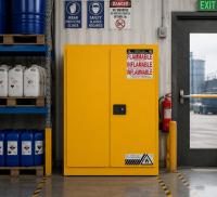China 45 Gallon Fire Proof Chemical Storage Cabinet for Flammable Liquids 1650x1090x460mm for sale