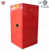 China Red Paint & Ink Flammable Liquid Storage Cabinet 60 Gallon 1650mm Height for sale