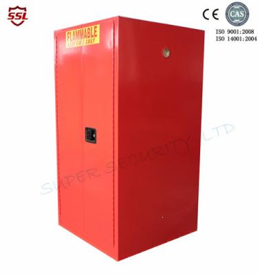 China Red Paint & Ink Flammable Liquid Storage Cabinet 60 Gallon 1650mm Height for sale