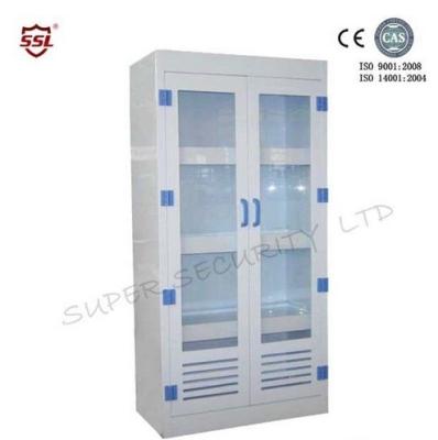 China 250L Glass Door Chemical Medical Storage Cabinet PPM509045 with 3 Adjustable Shelves, 73kg Weight for sale