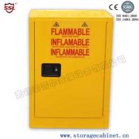 China 12 Gallon Metal Portable Chemical Storage Cabinet Single Door Flammable Safety Cabinet 35x23x18 Inch for sale
