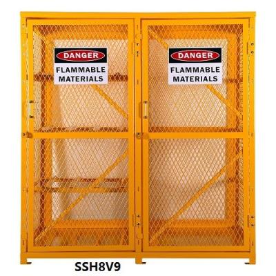 China Gas Cylinder Storage Cabinet 14 Gauge Steel with 4-18 lb Capacity for LPG Cylinders OSHA NFPA Compliant for sale