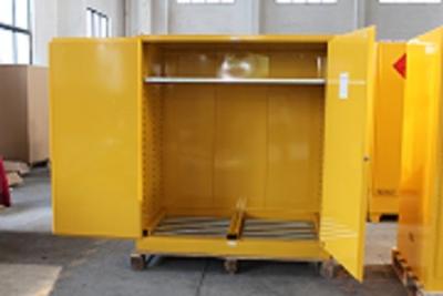 China 1.0mm Galvanized Steel Flammable Storage Cabinet 45 Gal 170L Double Doors Manual Close for sale