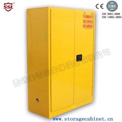 China Yellow Flammable Storage Cabinet - 75 Gallon Capacity with Galvanized Steel Shelving, 65