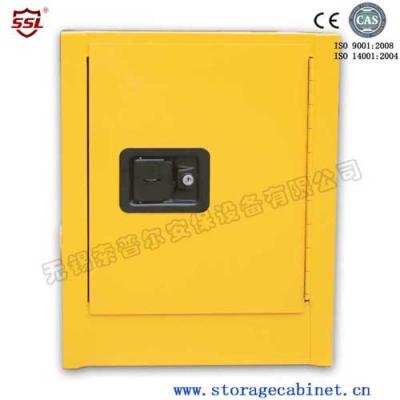 China Yellow Powder Coated 4-Gallon Bench Top Flammable Chemical Storage Cabinet 560x430x430mm for sale