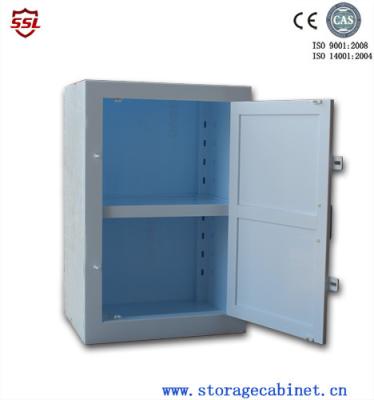 China 12 Gallon Polypropylene Corrosive Storage Cabinet 890mm Clean Room Acid Alkaline Safety for sale