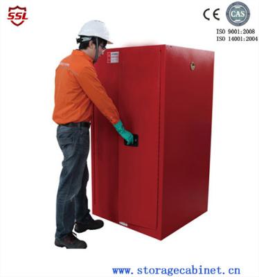 China Red Paint Ink Flammable Liquid Storage Cabinet 60 Gallon 1650x860x860mm for sale