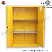 China 45-Gallon Industrial Flammable Storage Cabinet with 2 Adjustable Shelves - OSHA & FM Compliant Safety Equipment for sale