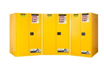 China Fire Proof Chemical Flammable Liquids Storage Cabinet 45 Gal 1650x1090x460mm Powder Coated for sale