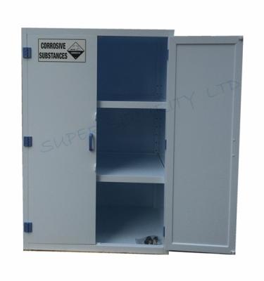 China 90 Gallon Polypropylene Acid Storage Cabinet 1650x1090x860mm Iron Steel for sale