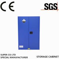 China 45-Gallon Double Door Hazmat Nitric Corrosive Storage Cabinet with 50mm Leak-Proof Sump - FM/OSHA Compliant for sale