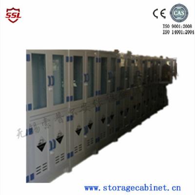 China Polypropylene Medical Storage Cabinet 900x600x1800mm with 4 Storage Areas and 50mm Spill Containment for sale