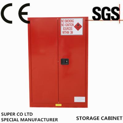 China 45 Gallon Combustible Liquid Storage Safety Cabinet 2 Doors 16 Gauge Steel for sale