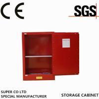 China Red Combustible Liquids Chemical Storage Cabinet 4 Gallon 16 Gauge Steel Bench Top for sale