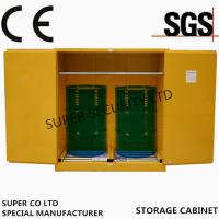 China Hazardous Flammable Storage Cabinet for 2×55 Gallon Drums - 65×59×34 Inch Safety Cabinet with Leak-Proof Sump for sale
