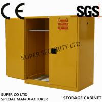 China Hazardous Flammable Storage Cabinet for 2×55 Gallon Drums - 65×59×34 Inch Safety Cabinet with Leak-Proof Sump for sale