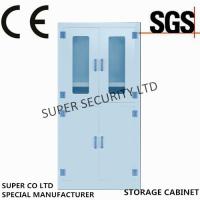 China Laboratory Medicine Storage Cabinet 1800x1200x450mm with 350L Capacity and Double Glass Door Security for sale