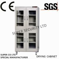 China Stainless Steel Double Door Auto Dry Cabinet 435L Digital LED Humidity Control for sale