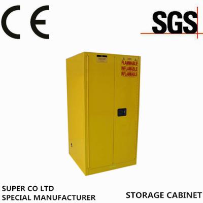 China 12 Gallon Flammable Storage Safety Cabinet FM Approved Double Wall Steel 2 Shelves for sale