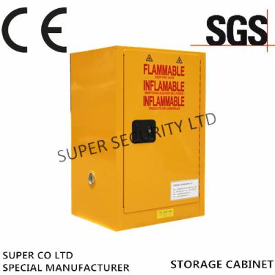China Self-Locking Flammable Liquid Chemical Storage Cabinet 15 Gallon 1.2mm Steel for sale