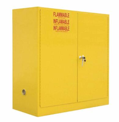China 30 Gallon Flammable Liquid Safety Cabinet Powder Coated 18 Gauge Steel 2 Doors for sale